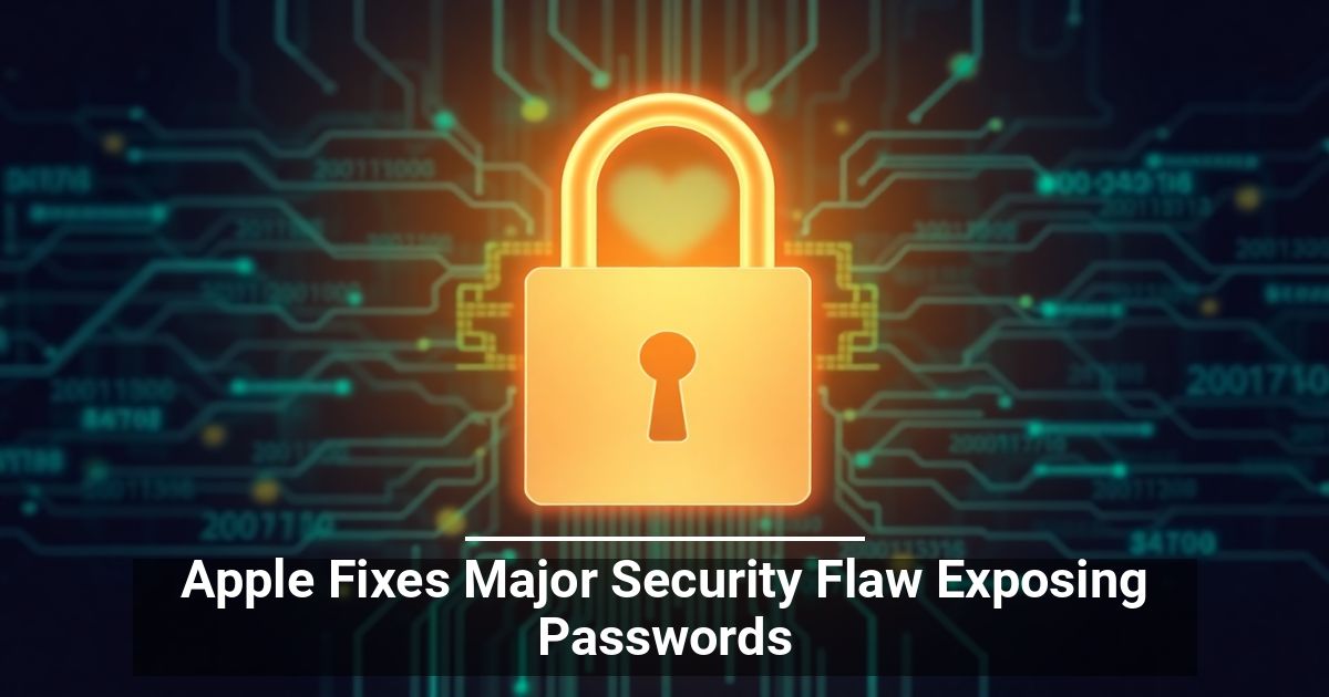 Apple Fixes Major Security Flaw Exposing Passwords Natural Networks Inc